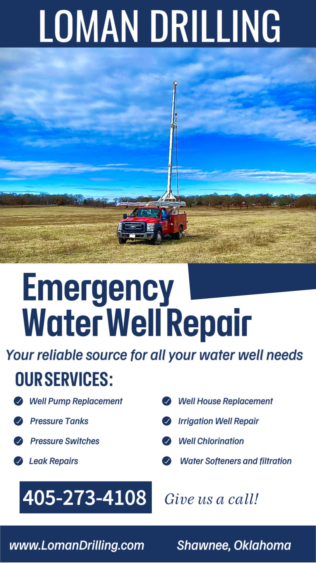 Emergency Water Well Repair | Loman Drilling